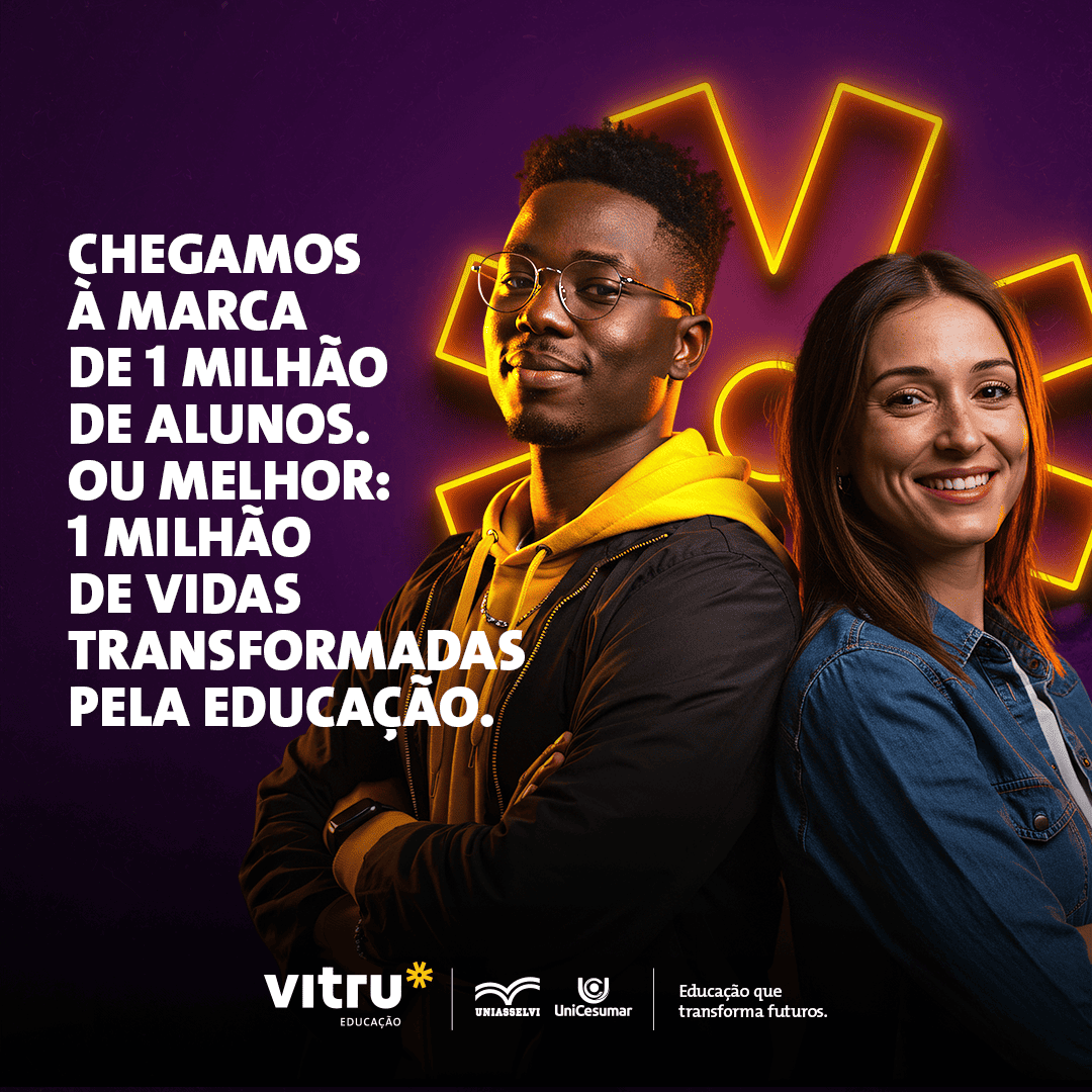 Vitru atinge marco histórico de 1 milhão de alunos - Educação - Notícias